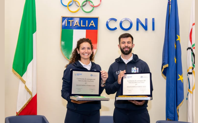 Matteo Masetti portabandiera azzurro al CONI per le Deaflympics di ...